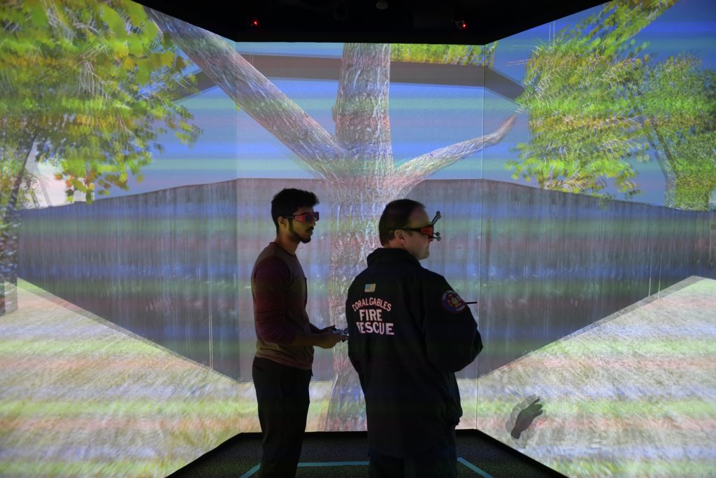 Firefighters at the Cave – FIU-ICave | Integrated Computer Augmented ...